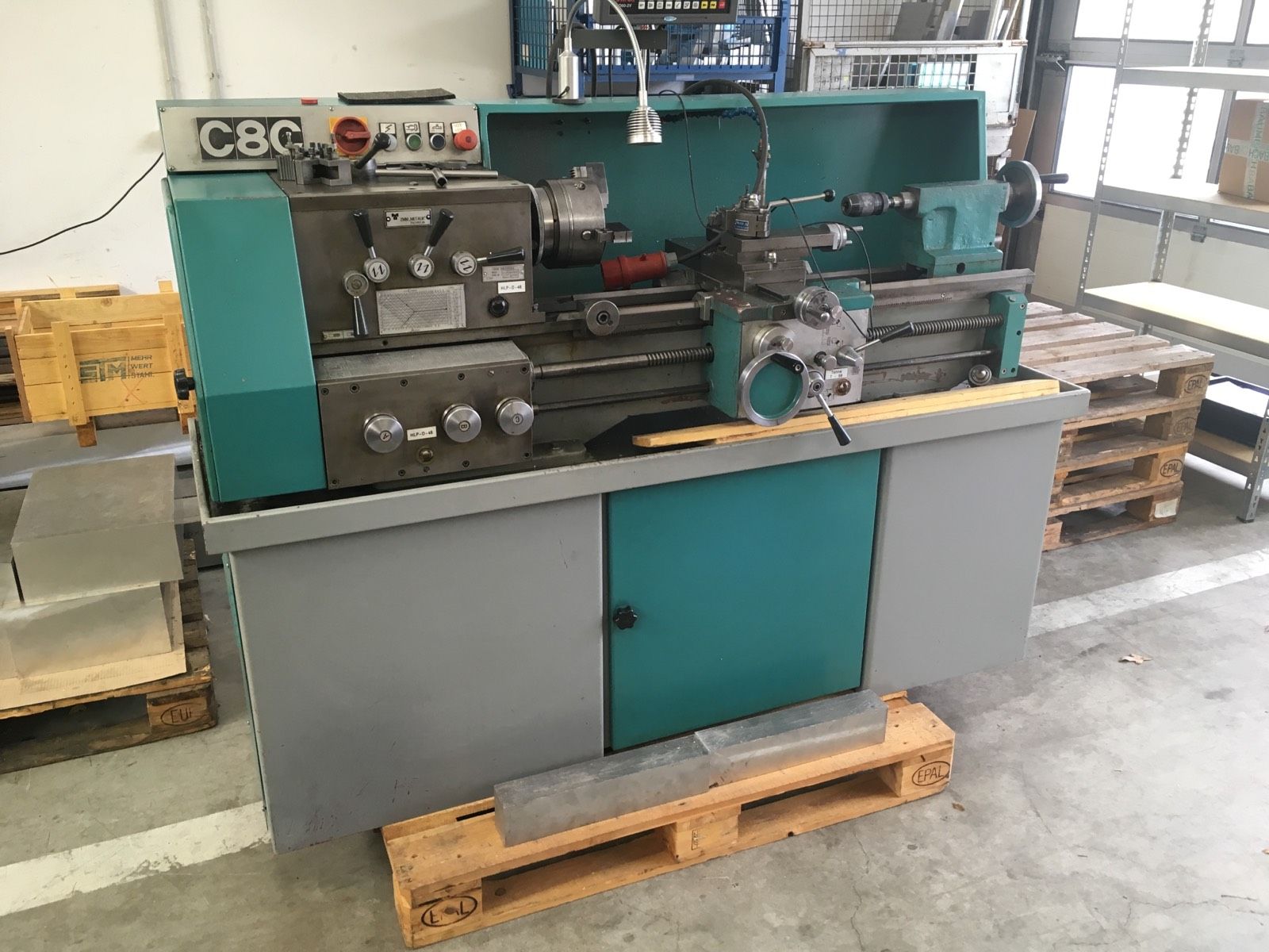 ZMM C8C Leit- und Zugspindel Drehmaschine Drehbank Digitalanzeige ...