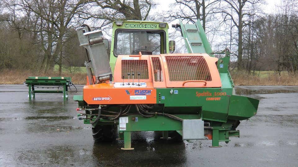 Sägespaltautomat Holzspalter Brennholzautomat Posch Spaltfix ...