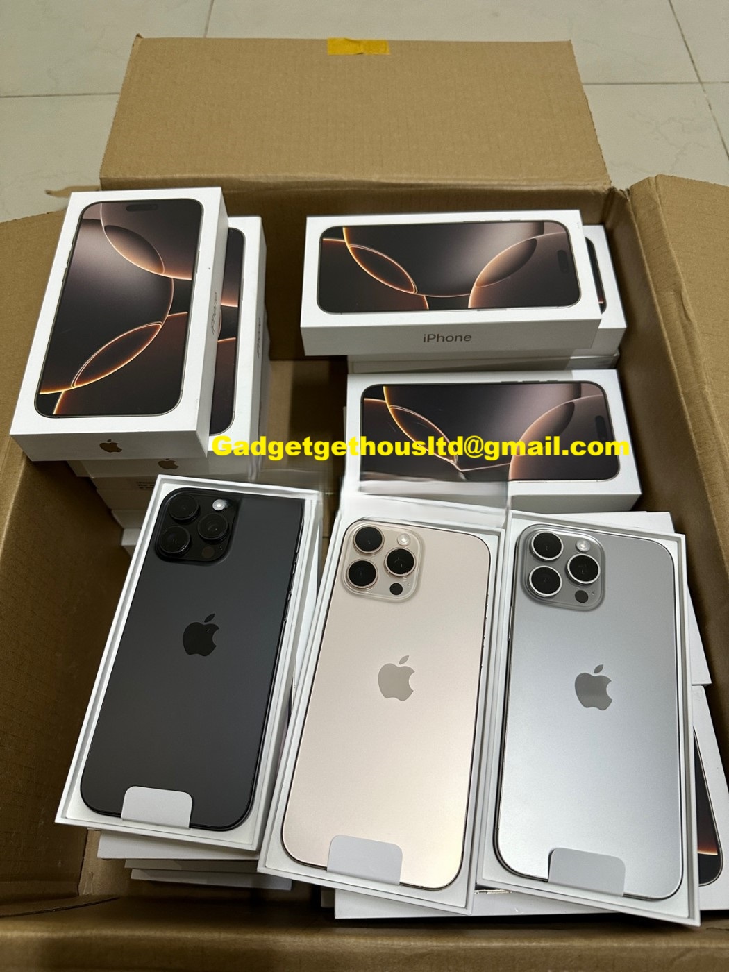 Apple iPhone 16 Pro 128GB = 600 EUR, iPhone 16 Pro Max 256GB