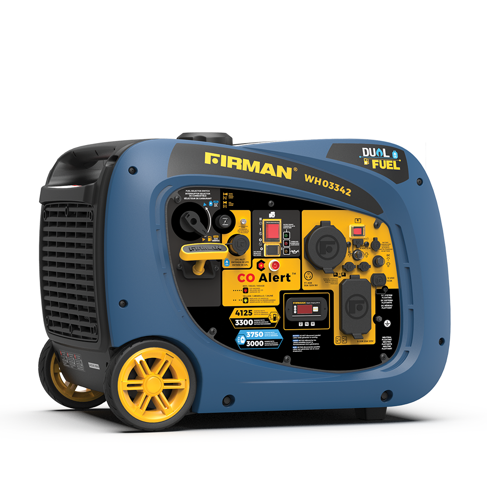 FIRMAN Dual Fuel Inverter Portable Generator – 4125W Electric ...